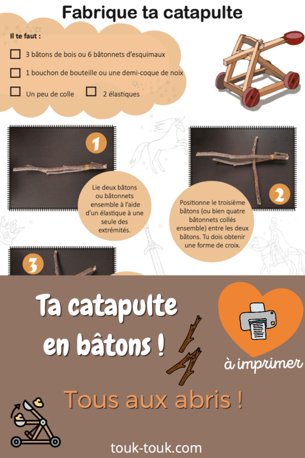 Fabrique ta catapulte | L'Univers Touk Touk