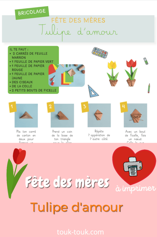 Fêtes des mères - Tulipe d'amour | L'Univers Touk Touk